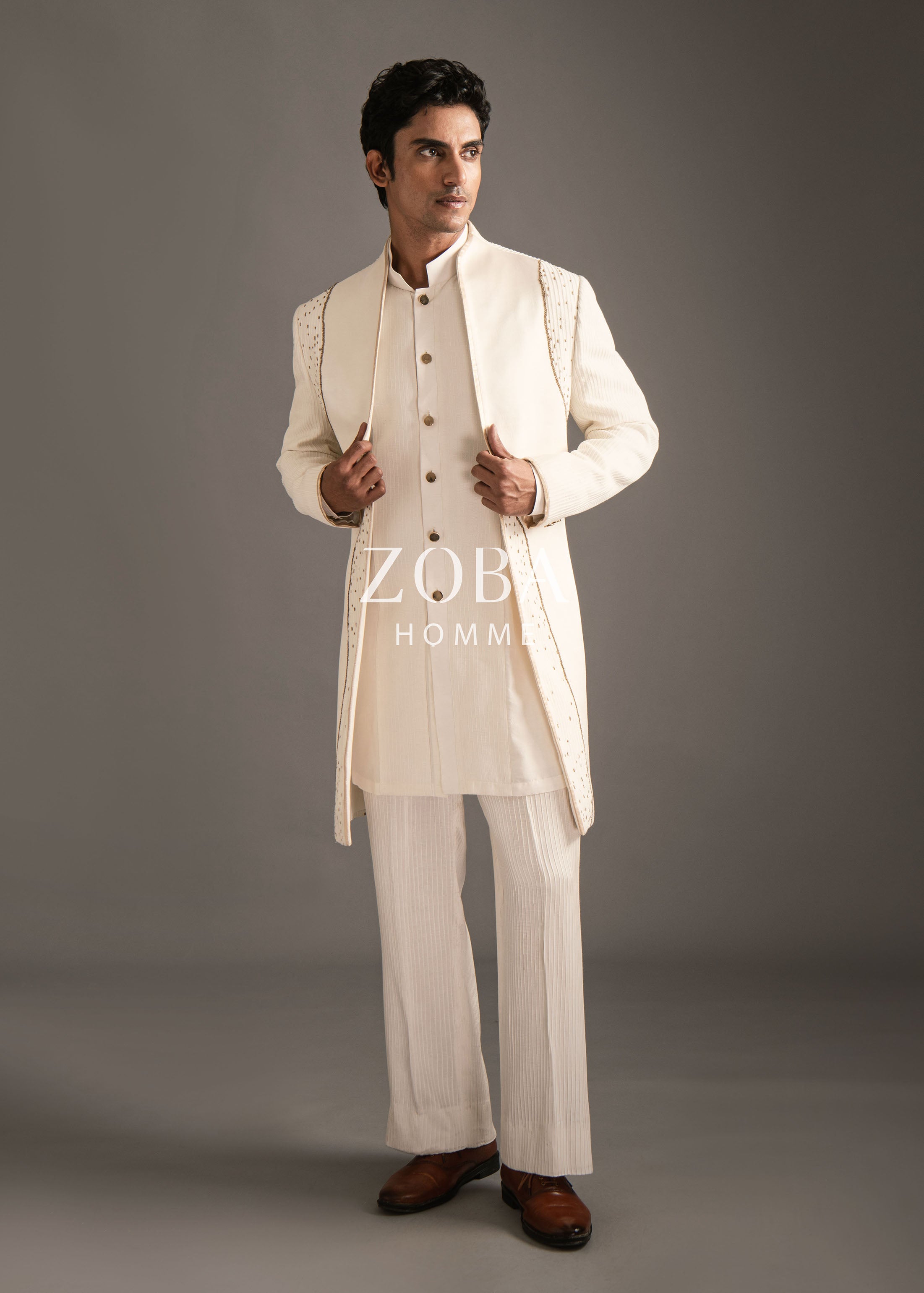 Cluster Cut Indo Western Set – ZOBA HOMME